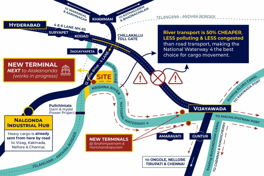 Location & Surrounding Developments : Alakananda RiverFront